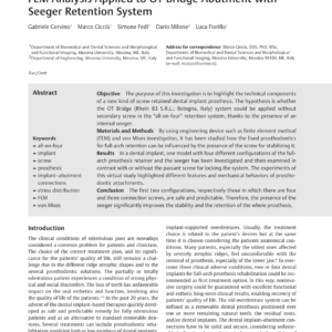 Rhein83| OT BRIDGE TECHNIQUE: FIXED PROSTHESIS RESTORATIONS